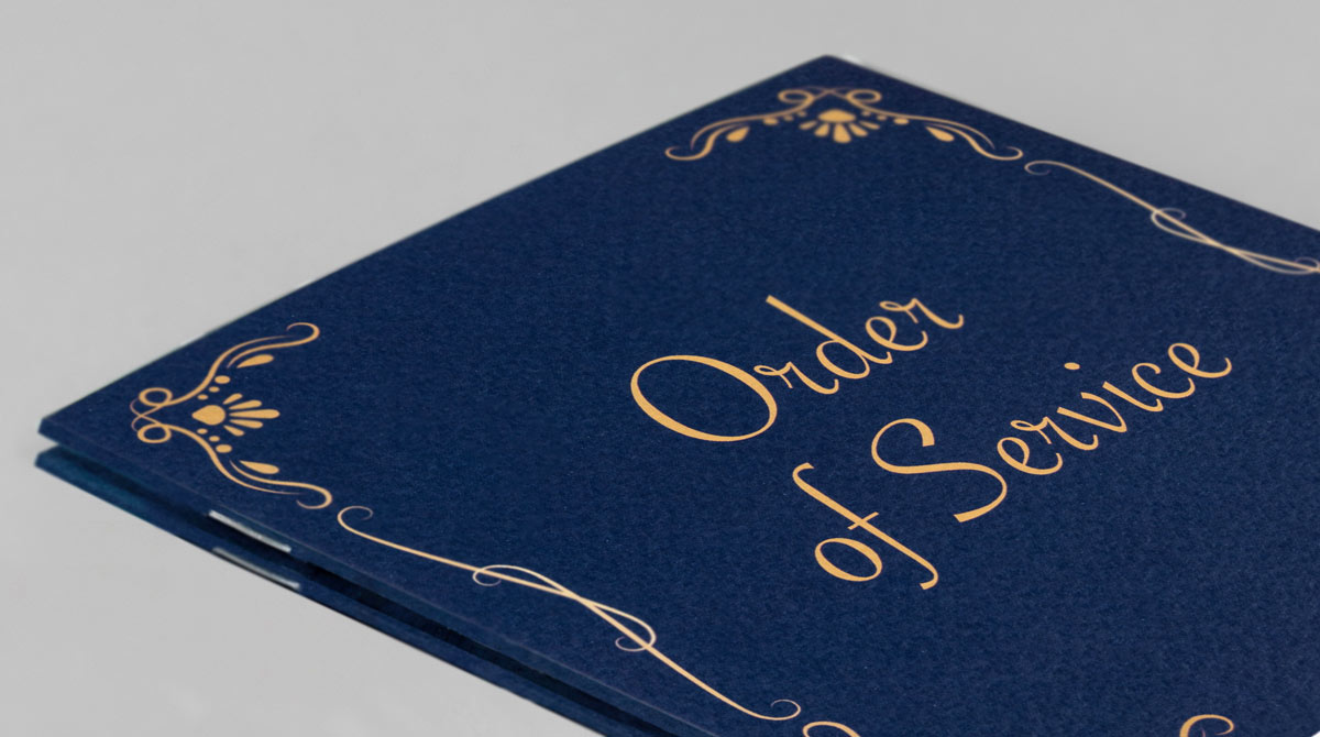 Order of Service Printing Weymouth